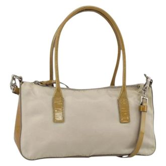 Prada Pre-owned Vintage Nylon Handtasche - - Pre-owned - Damen - Beige - ONE SIZE