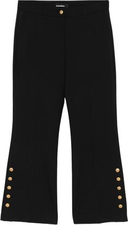 Cambio pantalon boutonné à coupe évasée - Noir