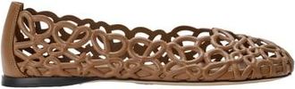 Loewe Ballerines Petal Anagram en cuir dagneau