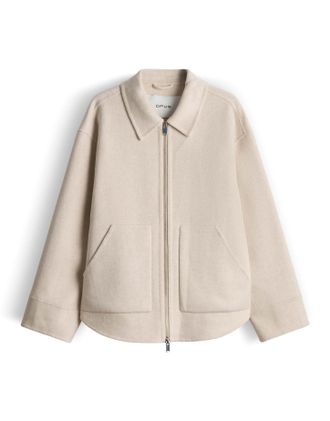 OPUS Damen Jacke | HILLVYN Loose Jacke aus hochwertigem Wolle Mix Natural Glaze, 42