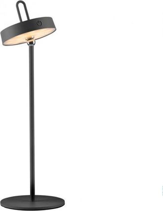Licht-Erlebnisse LED Akku Tischleuchte Schwarz IP44 Wohnzimmer Schlafzimmer Balkon H:47,2 cm 2700 K 130 lm Touchdimmer Memory vielseitige Nachttischlampe Modern SORREL