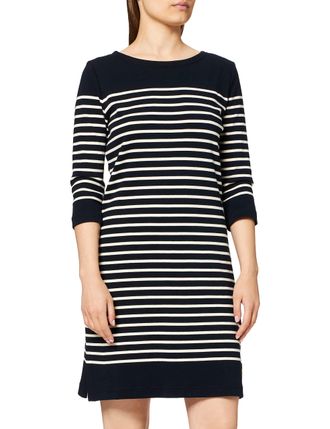 Armor Lux Damen Ile-tudy Kleid, Mehrfarbig (Rich Navy/Nature Bi5), XX-Large (Herstellergröße: 5)