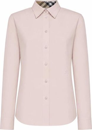 Burberry Katherine Poplin Shirt - Femme - Blouses et Chemises - Rose - Taille: 36 FR