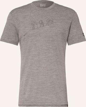 super.natural Funktionsshirt Hiking Mit Merinowolle grau
