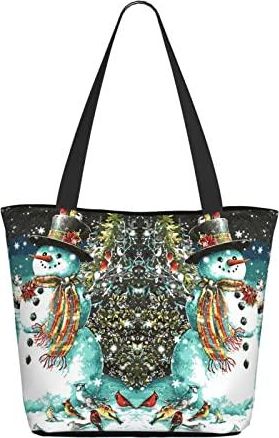 AOOEDM Sac &agrave; provisions de No&euml;l bonhomme de neige pour femme 33 x 27,9 x 17,8 cm. Le cadeau parfait pour la Saint-Valentin. Cest de la Saint-Valentin pour ma