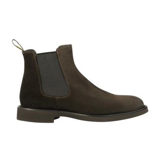 Doucal's Homme, Chaussures, Brun, Taille: 42 1/2 EU Bottines Chelsea Beatles en Daim