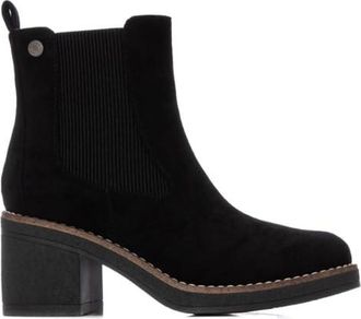 Refresh Bottines Femme Noir - Chaussures confortables et polyvalentes - Mode décontractée - Modèle 17303903 (Taille38)