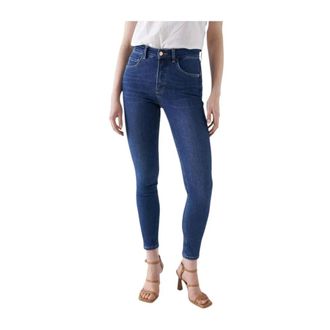 Salsa Moderne High-Waist Slim Fit Hose - - Jeans - Damen - Blau - W27 L30