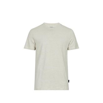 Pierre Cardin T-shirt &agrave; col rond en lin m&eacute;lang&eacute;