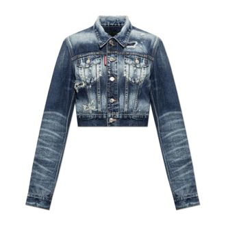 Dsquared2 Vintage-Effekt Denimjacke - - Jackets - Damen - Blau - M