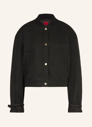 HUGO BOSS Hugo Kastenjacke Asense Aus Boucl&eacute; schwarz