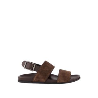 Manolo Blahnik Braune Wildleder Fussbett Sandalen - - Shoes - Herren - Braun - 39 EU