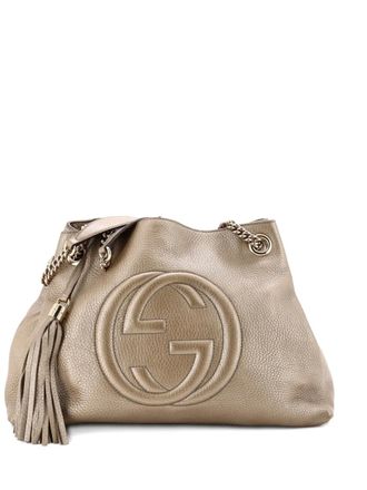 Gucci Soho Chain Strap Leather Medium shoulder bag - Gold