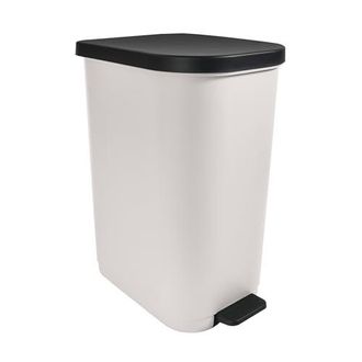 MSV Ovaler M&uuml;lleimer 35L Harper aus 100% recyceltem Polypropylen, elegantes und praktisches Design f&uuml;r Ihre K&uuml;che oder Ihr Badezimmer, f&uuml;r den t&auml;glichen G