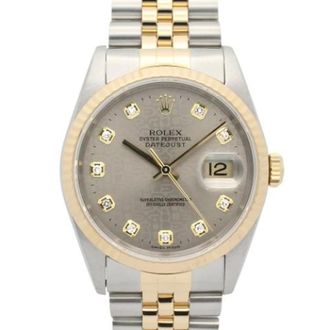 Rolex Montre Pre-owned 16233G - Homme - Pre-owned - Gris - Taille: ONE Size