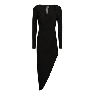 Norma Kamali Sweetheart Side Drape Kleid - - Dresses - Damen - Schwarzk - M