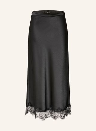 Riani Riani Satinrock Mit Spitze schwarz