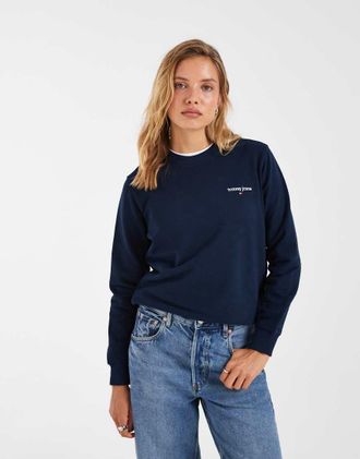 Tommy Jeans Sweat-shirt ras de cou classique &agrave; logo - Bleu marine