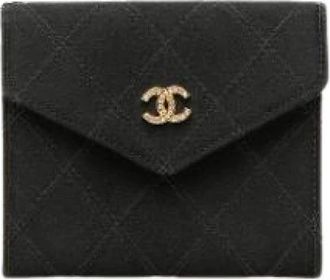 Chanel Porte-monnaie Pre-owned - Femme - Pre-owned - Noir - Taille: ONE Size