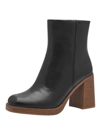 Marco Tozzi Damen Stiefeletten mit Absatz mit Blockabsatz mit Rei&szlig;verschluss, Schwarz (Black Comb), 38 EU