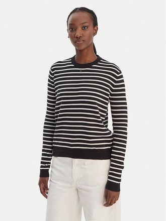 Tommy Jeans Pullover Essential DW0DW20159 Schwarz Regular Fit