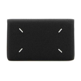 Maison Margiela Porte-cartes en cuir noir - Femme - Accessoires - Noir - Taille: ONE Size