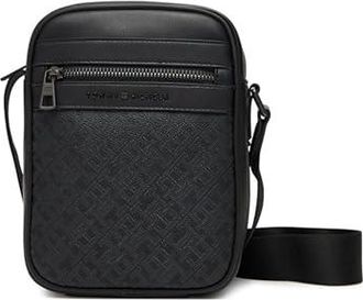 Tommy Hilfiger TH MONOGRAM MINI REPORTER, BLACK BDS - Black One Size, Bds - Black, Taille unique