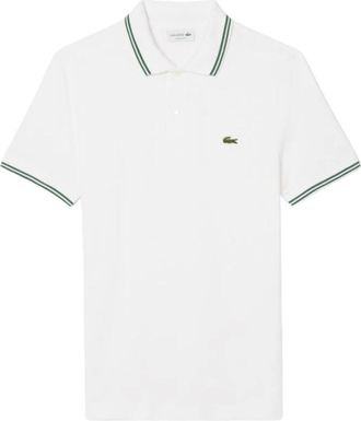 Lacoste Homme, Tops, Blanc, Taille: 2XL Polo Classique avec Finitions D&eacute;coratives