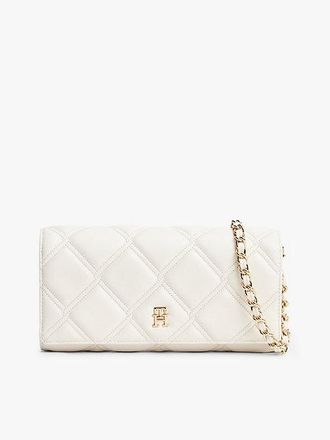 Tommy Hilfiger Portefeuille &agrave; cha&icirc;ne matelass&eacute; &agrave; monogramme TH