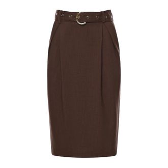 Pinko Pinko, Femme, Jupes, Brun, Taille: 40 FR Edwena Skirt