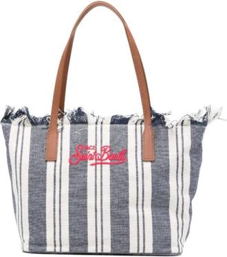 MC2 Saint Barth Femme, Sacs, Bleu, Taille: ONE Size Sac City Shopper