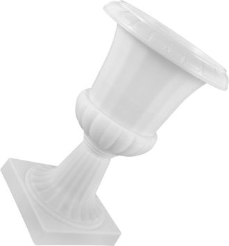 Valiclud R&ouml;mischer Blumenst&auml;nder Vintage Blumentopf mit Abnehmbarem Sockel Stabiles Pflanzgef&auml;&szlig; f&uuml;r Innenbereich Hochzeit Deko Klassischer S&auml;ulen&uuml;bertopf f&uuml;r W