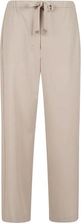 Max Mara Femme, Pantalons, Beige, Taille: 40 FR Argenta Drawstring Pantalons
