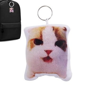 Generico Keychain Cat - Chat Keyring Charm Avec Son | Keetchain, Ketten Ketten Avec Son Adorable Sac &Agrave; Dos D&eacute;coration Pour Enfants Gar&ccedil;ons Filles Hommes D, Rev
