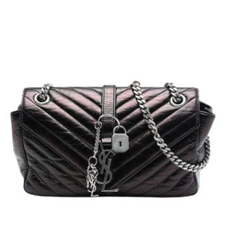 Saint Laurent Sac bandouli&egrave;re matelass&eacute; doccasion - Femme - Pre-owned - Noir - Taille: ONE Size