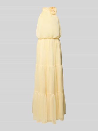 Swing Abendkleid mit floraler Applikation