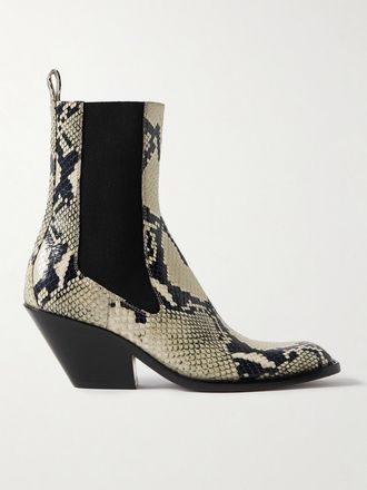 Khaite Austin Ankle Boots Aus Leder Mit Schlangeneffekt - Animal-Print