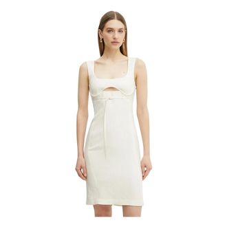 Patrizia Pepe Leinenmischkleid - - Dresses - Damen - Beige - XS