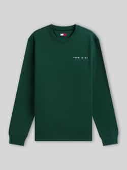 Tommy Jeans Regular Fit Sweatshirt mit kleinem Logo-Schriftzug