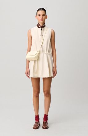 Claudie Pierlot Robe courte &eacute;vas&eacute;e denim clair