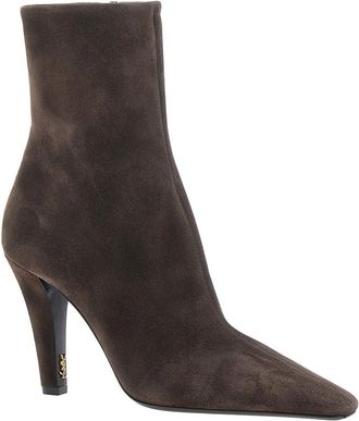 Saint Laurent Jill Ankle Boot - Brown