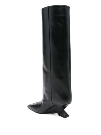 The Attico Womens Boots Cheope Black Calf Leather