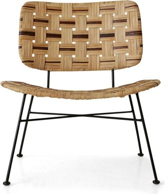 HKliving Chaise en rotin HKliving