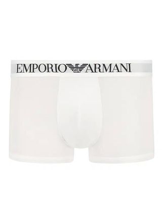 Emporio Armani Herren Trunk wei&szlig; Baumwolle & Mix unifarben