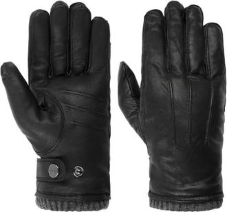 Pearlwood Gants en Cuir Newton Primaloft Homme - avec doigts doublure automne-hiver Hiver - 10 HS noir