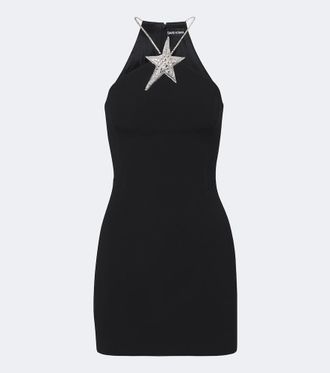 DAVID KOMA Verziertes Minikleid
