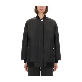 Sportmax Femme, Vestes, Noir, Taille: 38 FR Agape Bomber Jacket