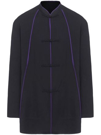 Shanghai Tang Tang Jacke mit Paspeln - Blau
