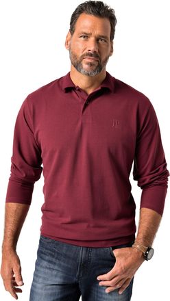 JP1880 Herren gro&szlig;e Gr&ouml;&szlig;en &Uuml;bergr&ouml;&szlig;en Menswear L-8XL JP1880 Poloshirt, Bauchfit, Basic, Langarm, Piqu&eacute;, XXL bis 8 XL aubergine 7XL 827115350-7XL