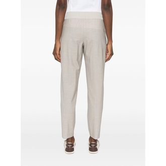 PANICALE Drawstring Waist Trousers - Beige